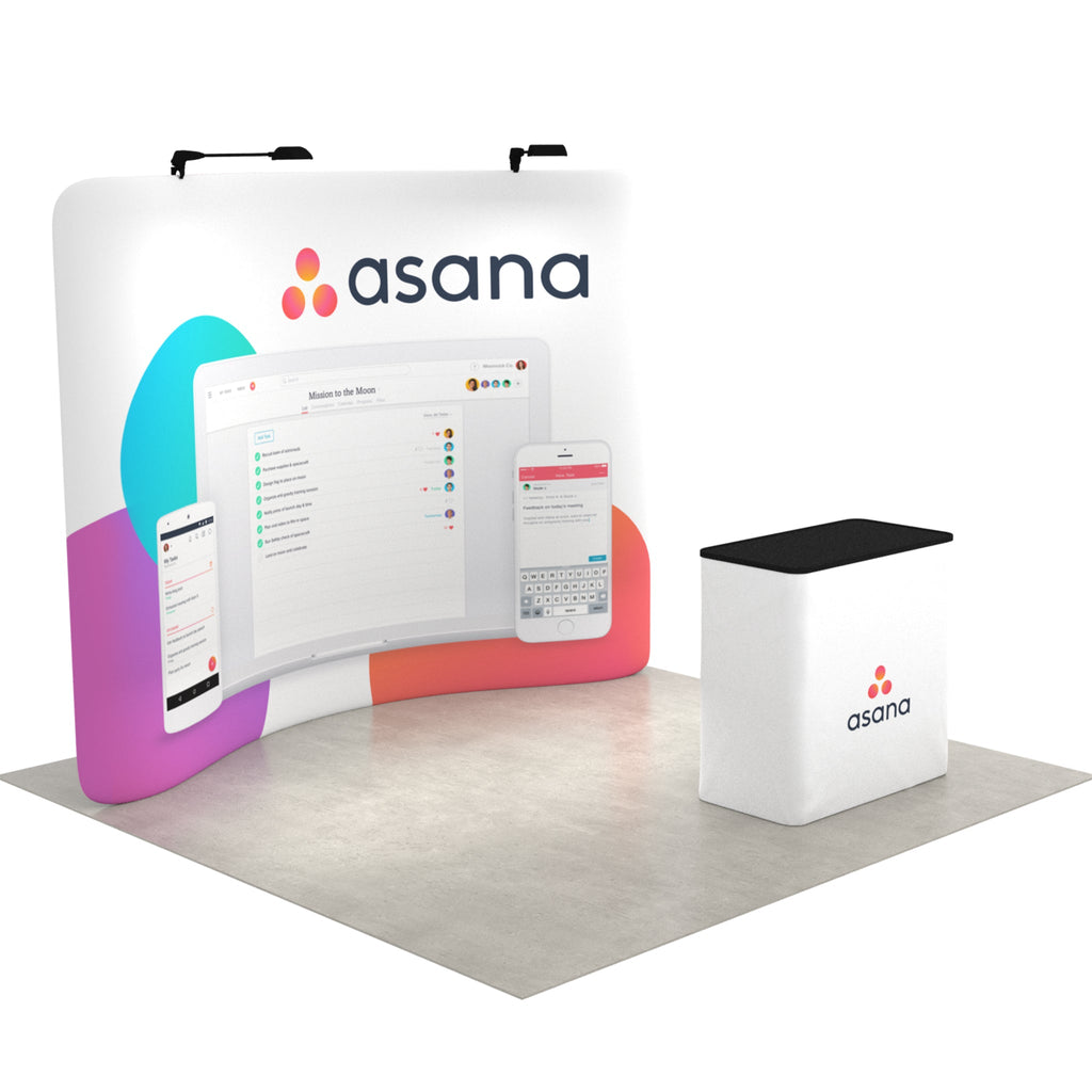 10ft QuickZip™ Curved - TradeShowBooth.ca
