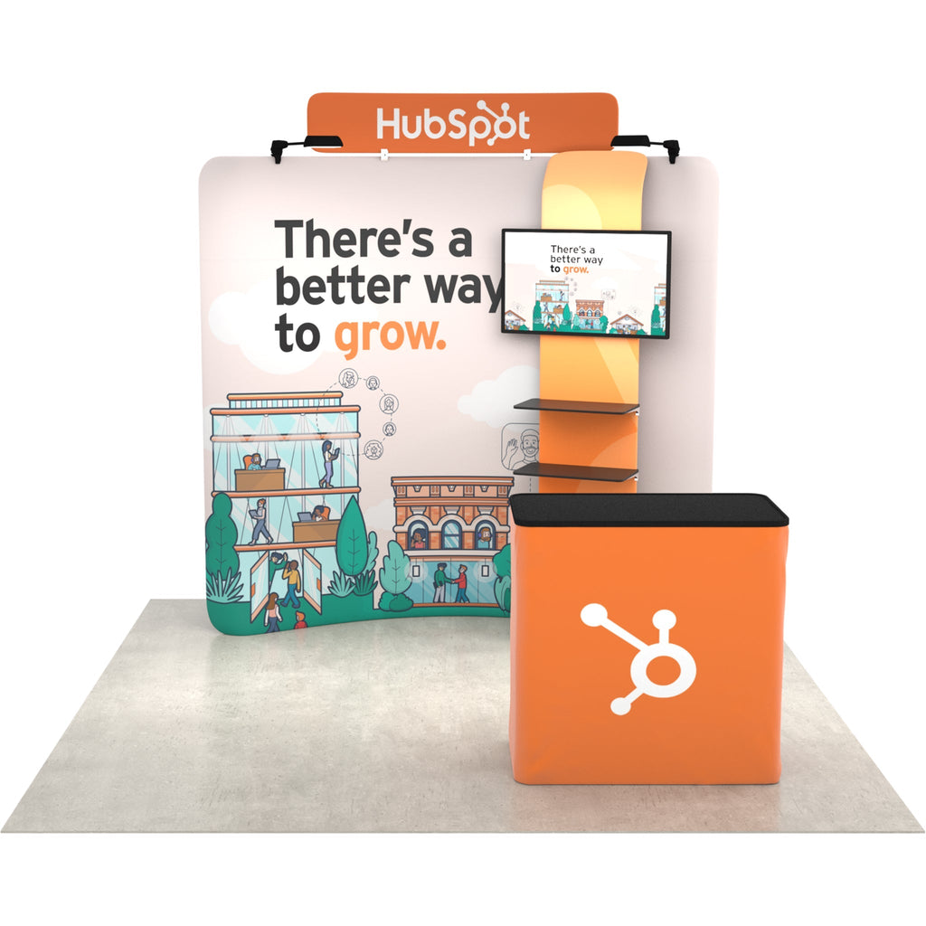 8ft QuickZip™ MAX - Curved - TradeShowBooth.ca