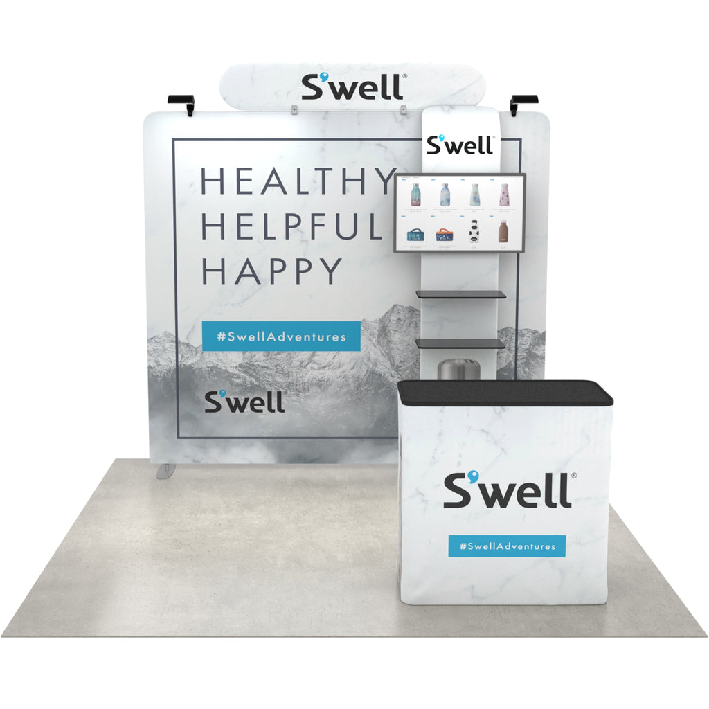 RUSH 8ft QuickZip™ MAX - Straight - TradeShowBooth.ca